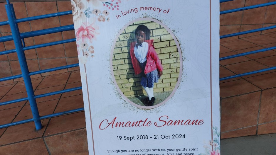 Justice for Amantle | Bail application of girl's alleged killer postponed - eNCA